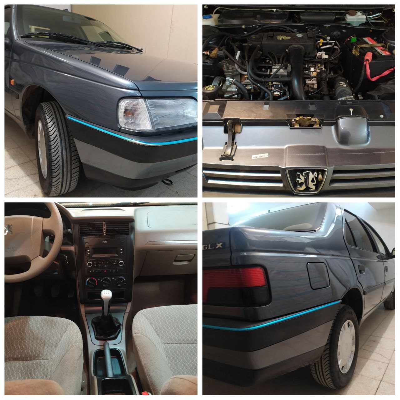 پژو 405 GLX دوگانه فابریکخاکستری م - تالارتوزیع